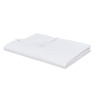 Drap 100% Coton Blanc 210x270 cm Basic 200 tc | Maisons du Monde