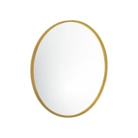 Espejo redondo en aluminio dorado 60x60x5 cm Halo | Maisons du Monde