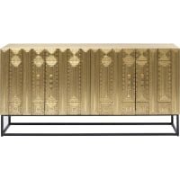 Buffet en fer doré vieux 160x40x80 cm | Maisons du Monde