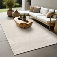 Tappeto da esterno in polipropilene 160 x 230 cm nero Folia | Maisons ...