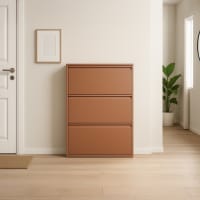Zapatero con 3 puertas en mdf beige | Maisons du Monde