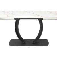 Table rectangulaire en céramique L200 blanc marbre Neiva | Maisons du Monde