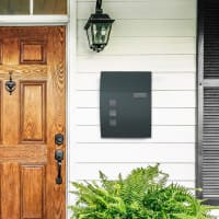 Cassetta postale da parete moderna antracite 37x11x37cm | Maisons du Monde