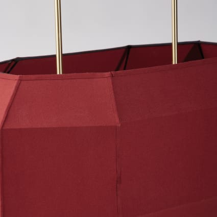 Suspension en polyester recyclé bordeaux et rampe dorée Phedre ...