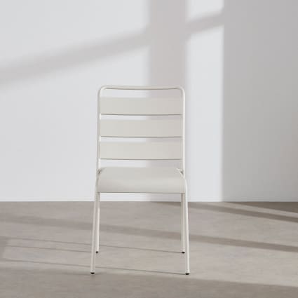 Sedia in acciaio color argilla Belleville | Maisons du Monde