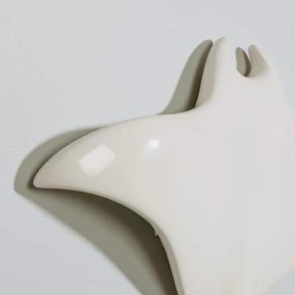 Witte stenen roggenwanddecoratie 40x31 Saranda | Maisons du Monde