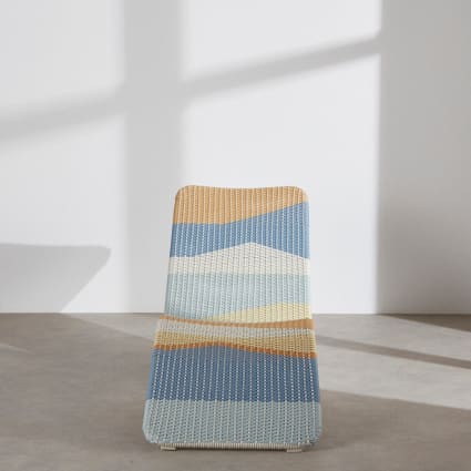 Tumbona de acero y tela de resina multicolor Copacabana | Maisons du Monde