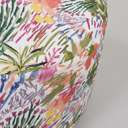 Pouf mou en coton multicolore Joyce | Maisons du Monde
