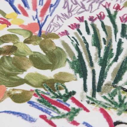 Pouf mou en coton multicolore Joyce | Maisons du Monde