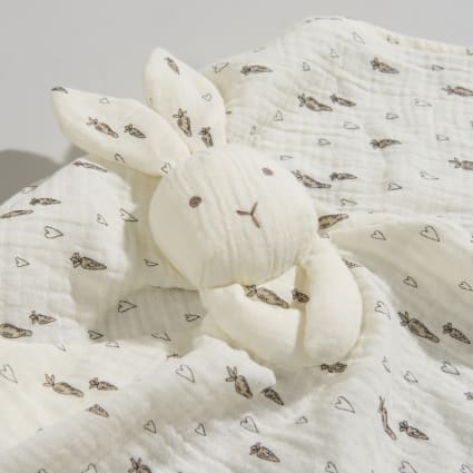 Konijnenmousseline dekbed in taupe, ecru, antraciet en beige katoenen ...