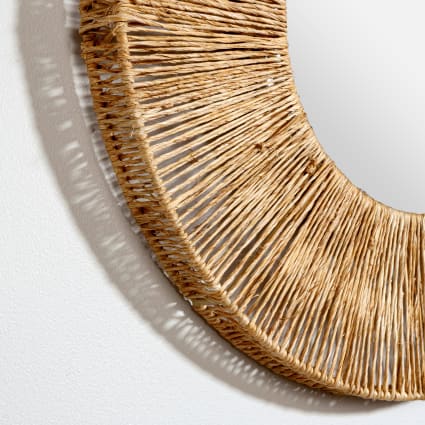 Set de 3 espejos redondos de yute trenzado Azena | Maisons du Monde