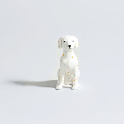 Mehrfarbige Porzellanfigur eines Dalmatiners H11 Dotty | Maisons du Monde