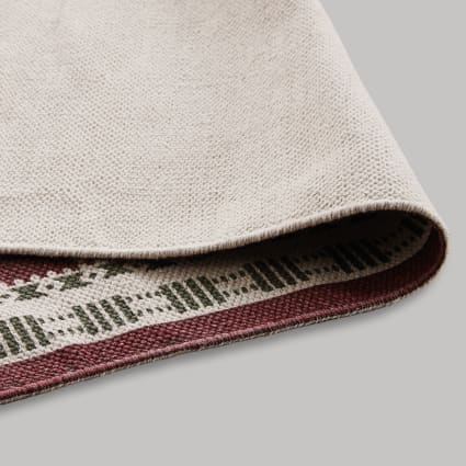 Gewebter Baumwollteppich mit mehrfarbigem Blumenmuster, 160 x 230 Saia ...