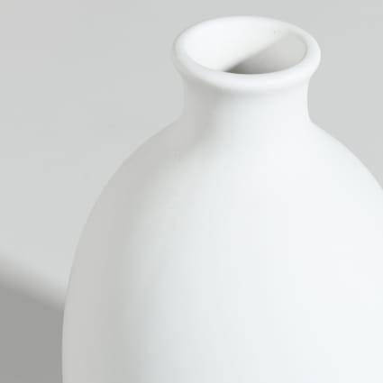 Vaso de barro branco, H19 Berry | Maisons du Monde
