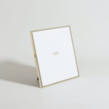 Cornice portafoto in acciaio dorato 20x20 cm Manoe | Maisons du Monde