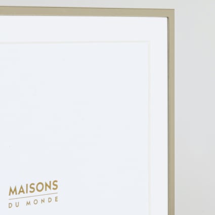 Cornice portafoto in acciaio dorato 20x20 cm Manoe | Maisons du Monde