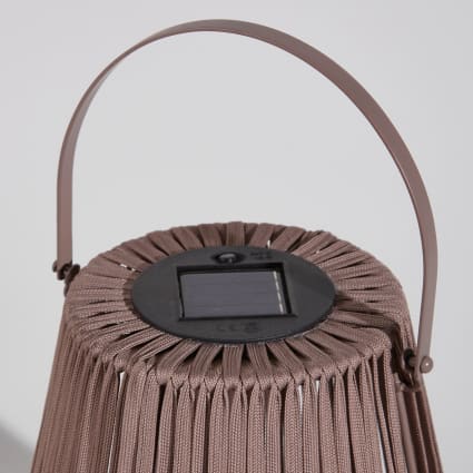 Beige und schwarze Solar-LED-Laterne Joanne | Maisons du Monde