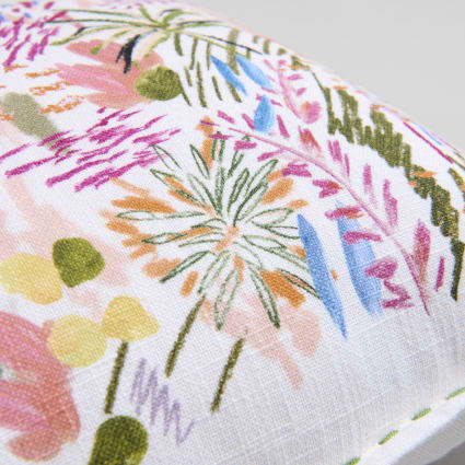 Funda de cojín de algodón orgánico multicolor 50x30 cm Nymphea ...