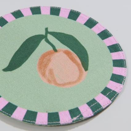 Multicolor fruitprint katoenen onderzetters D12 (x4) Fantina | Maisons ...