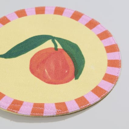 Multicolor fruitprint katoenen onderzetters D12 (x4) Fantina | Maisons ...