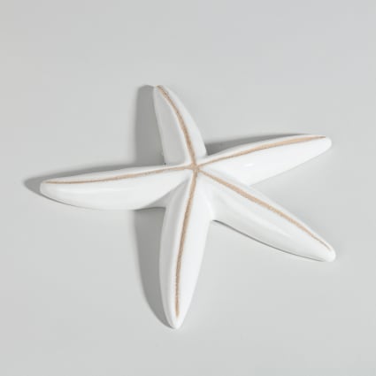 Seesternfigur aus weißem und beigem Steingut, L18 Esther | Maisons du Monde