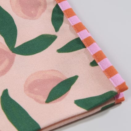 Set di 4 tovaglioli da cocktail in cotone con stampa frutta multicolore ...