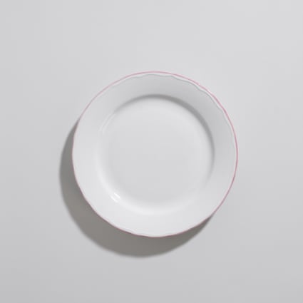 Set di 4 piatti da dessert in porcellana con bordi multicolori Alma ...