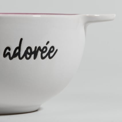 Bol en céramique blanche, noire et rose | Maisons du Monde