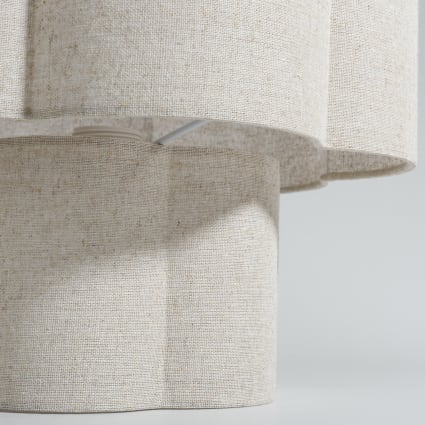 Lampada in poliestere riciclato color crema Augustine | Maisons du Monde