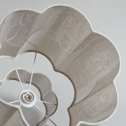 Lampada in poliestere riciclato color crema Augustine | Maisons du Monde