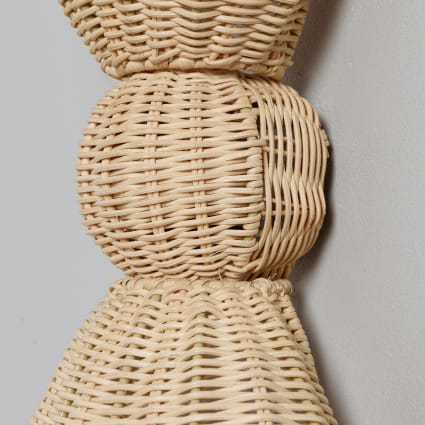 Aplique de parede duplo em rattan Ancori | Maisons du Monde