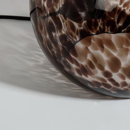 Lampada in vetro maculato marrone e nero Leopoldine | Maisons du Monde