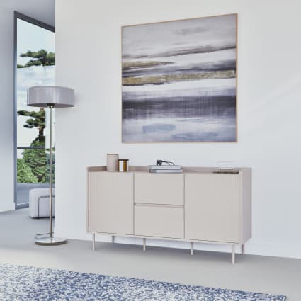 Buffet 2 portes 2 tiroirs écru L140 Frame | Maisons du Monde