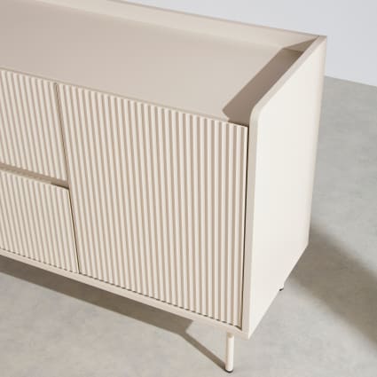 Buffet 2 portes 2 tiroirs écru L140 Frame | Maisons du Monde