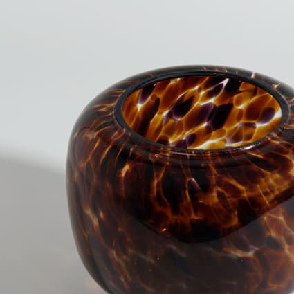 Déco lumineuse en verre tacheté marron et noir Clason | Maisons du Monde