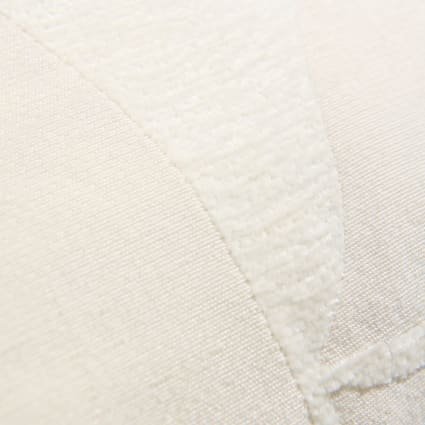 Kissen aus ecrufarbenem Jacquard-Baumwollgewebe mit Blattmuster, 60 x ...