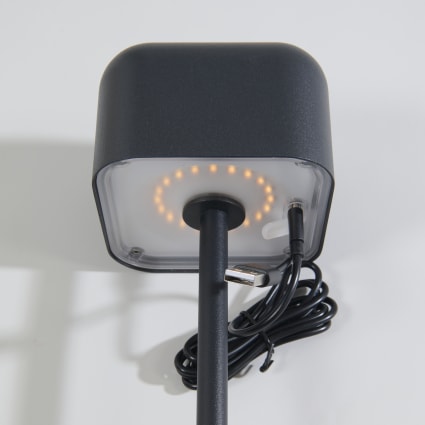 Lampada da terra touch da esterno nera Ella | Maisons du Monde