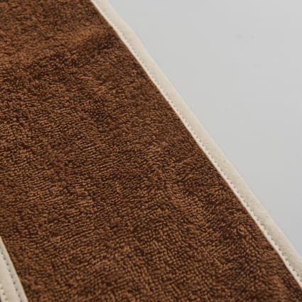 Toalha para cães e gatos em algodão orgânico marrom e bege, 79x40 Jack ...