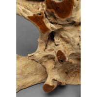 Console à portes coulissantes en teck l116 cm marron en bois Calopsite ...