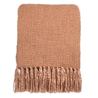 Manta de algodón rosa empolvado 127x152 PLAID EN COTON | Maisons du Monde