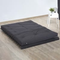 Matelas futon coton fibres recyclées rouge 160x200 | Maisons du Monde