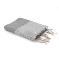 Fouta panel de abeja blanca algodón 100x200 Ibiza | Maisons du Monde