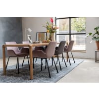 Table rectangulaire en chêne, 10 couverts teinte claire Taylor ...