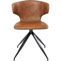 Chaise snack noir en simili piétement chêne Mae Mae | Maisons du Monde