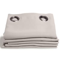 Rideau occultant oeillets gris mc713 140lx350h Nuit encre | Maisons du ...