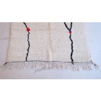 Tapis berbere marocain pure laine multicolore 150 x 248 cm Cherratin ...