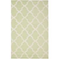 Alfombra lana avorio/blu 152 x 152 cm Novelty | Maisons du Monde