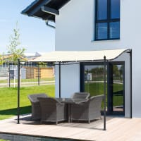 Tonnelle pliante avec panneaux latéraux bleue 5,85 x 2,95 m | Maisons ...