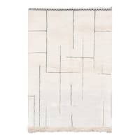 Tapis berbère authentique et design en laine 140 x 200 cm Elbadi ...