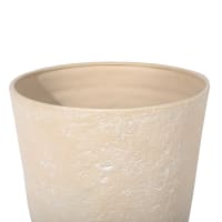 Pot à fleurs en ciment blanc 24x20x17cm | Maisons du Monde